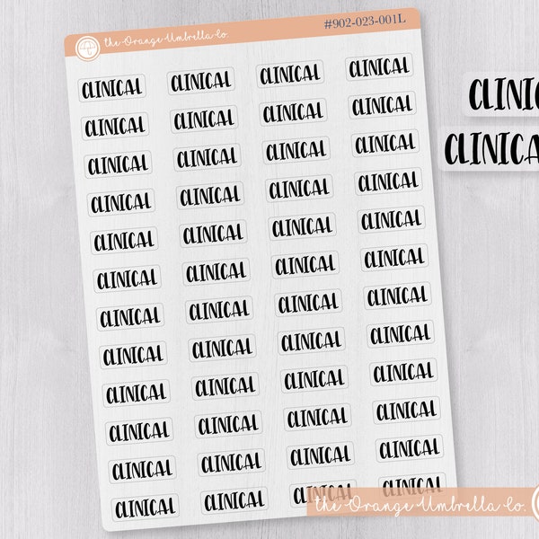 Clinical Stickers - Etsy