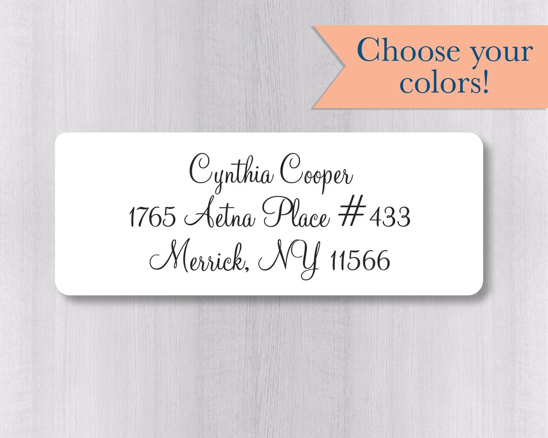 Wedding Invitation Return Address Labels, Wedding Invitation Return ...