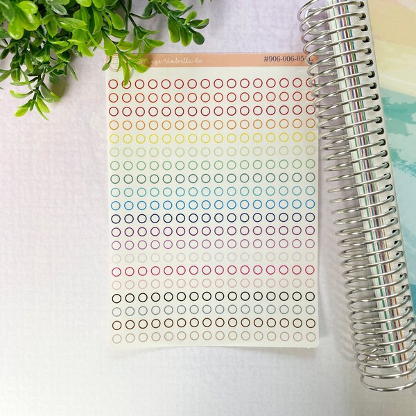 Mini Circle Stickers - Etsy
