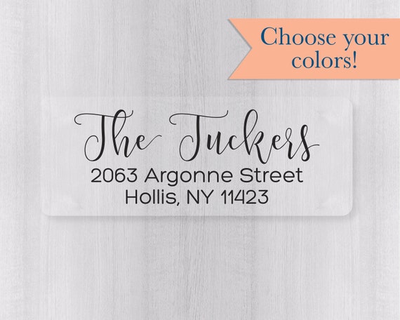 Return Address Labels Clear Transparent Return Address | Etsy