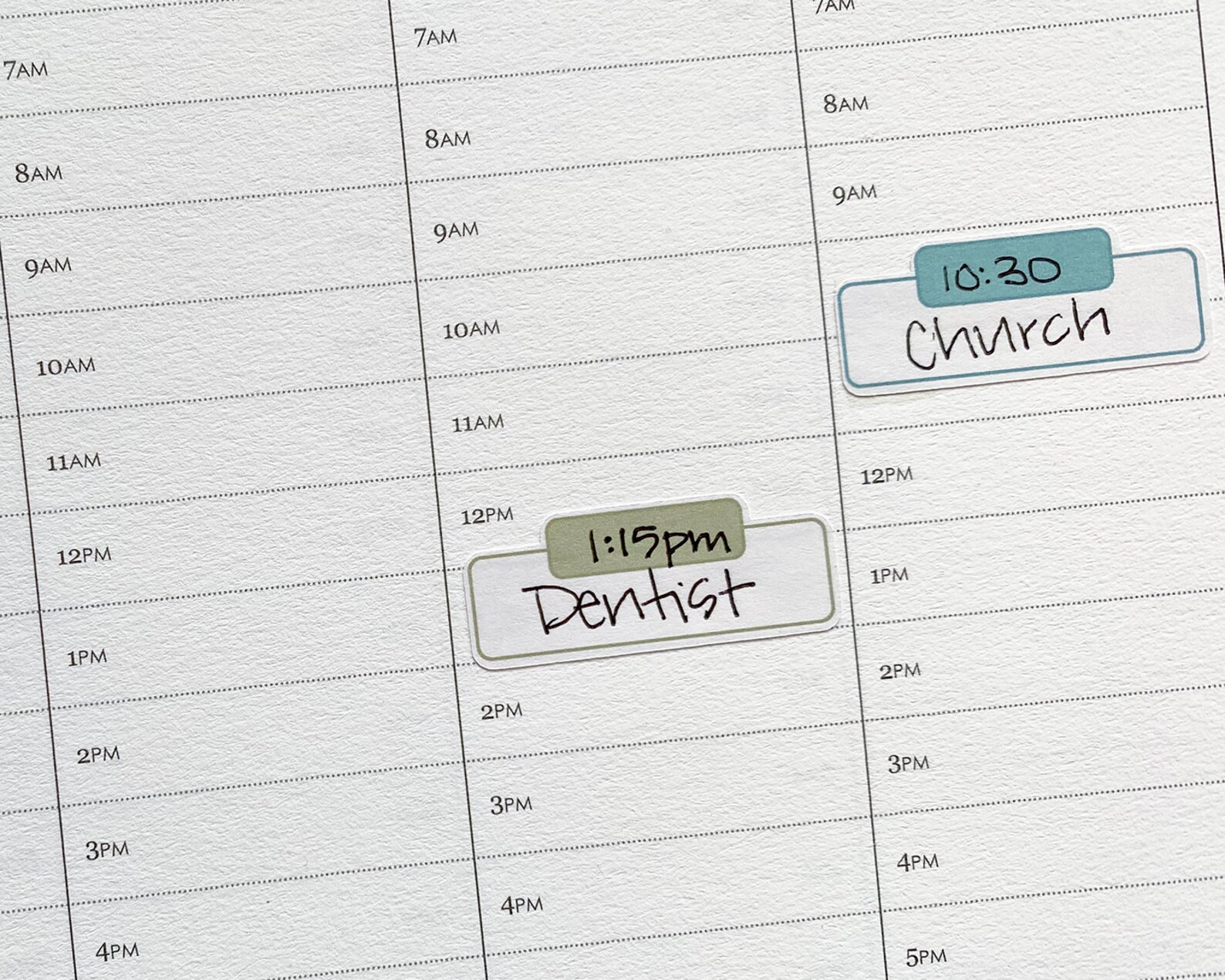 Appointment Labels With Time Slot Planner Stickers and Labels - Etsy