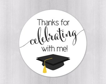 2022 Graduation Sticker, Thank You Graduation Stickers, Favor Sticker ...