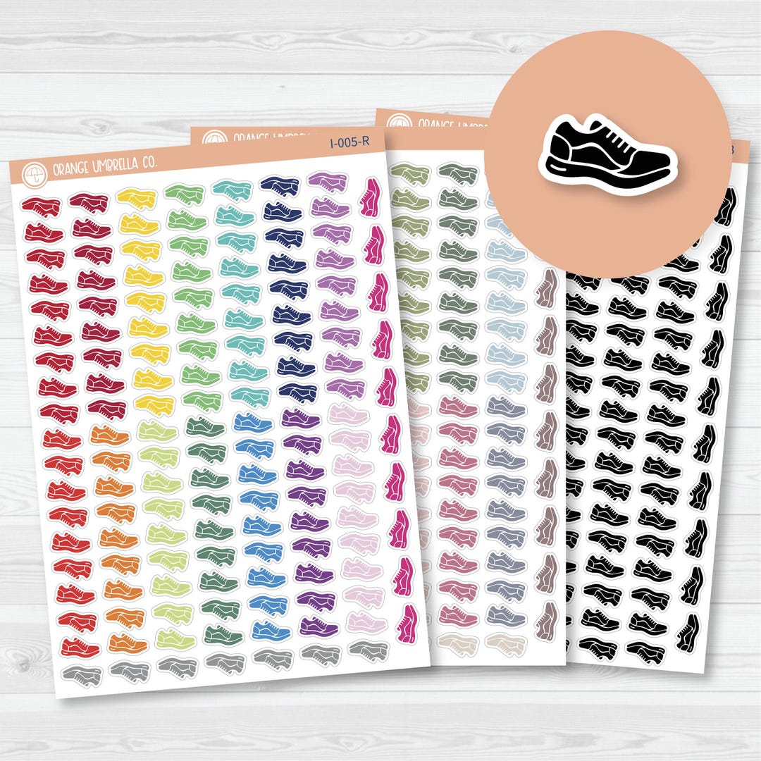 Shoes Icon Planner Stickers | I-005 - Etsy