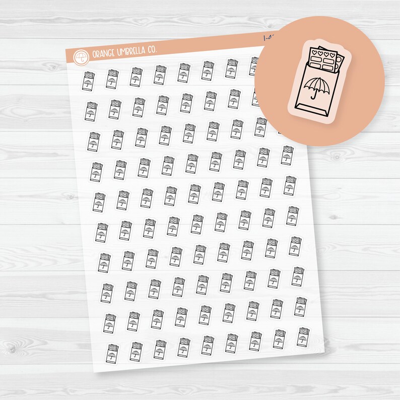 Happy Mail Icons Hand Doodled Planner Stickers Clear Matte I-430-BCM - Etsy