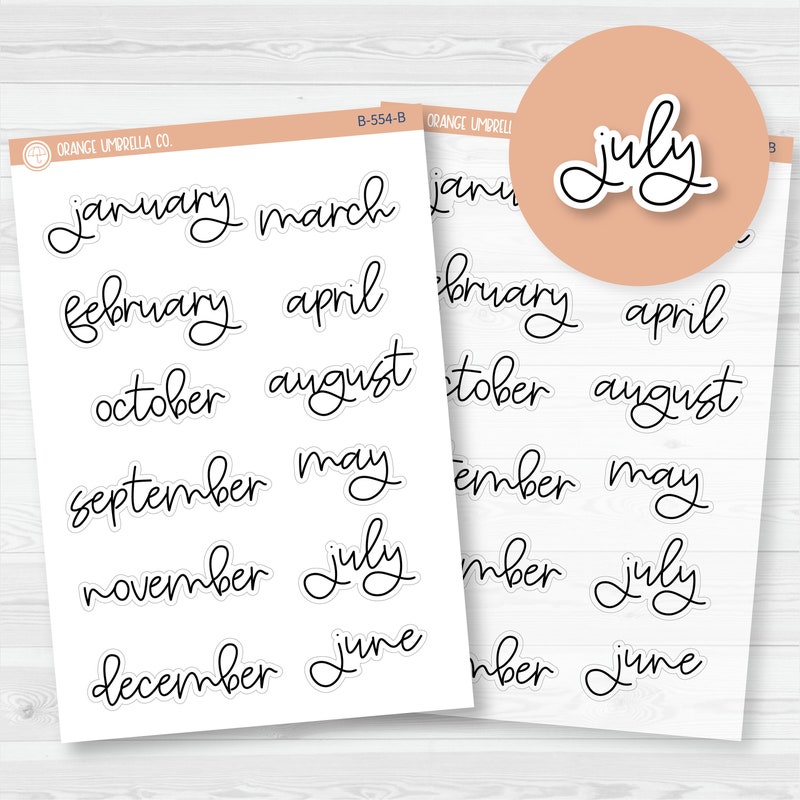 Monthly Headers - Etsy