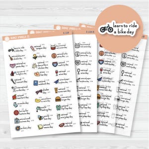 May Wacky Holidays Mini Script Planner Stickers | F16 | E-228 - Etsy