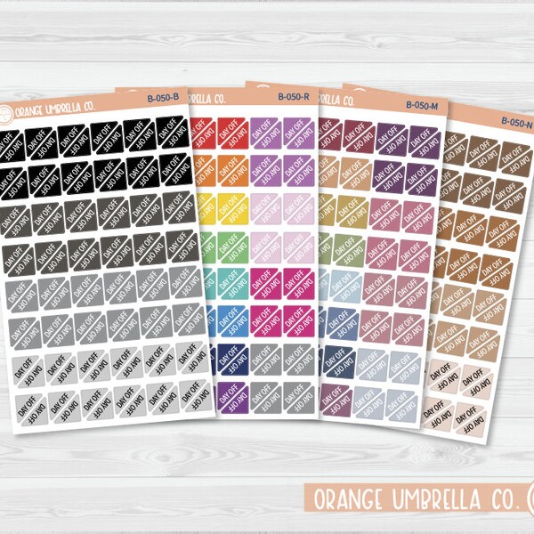 Planner Day off Stickers - Etsy