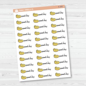 Pool Day With Ducky or Umbrella Planner Stickers | E-293 & E-294 - Etsy
