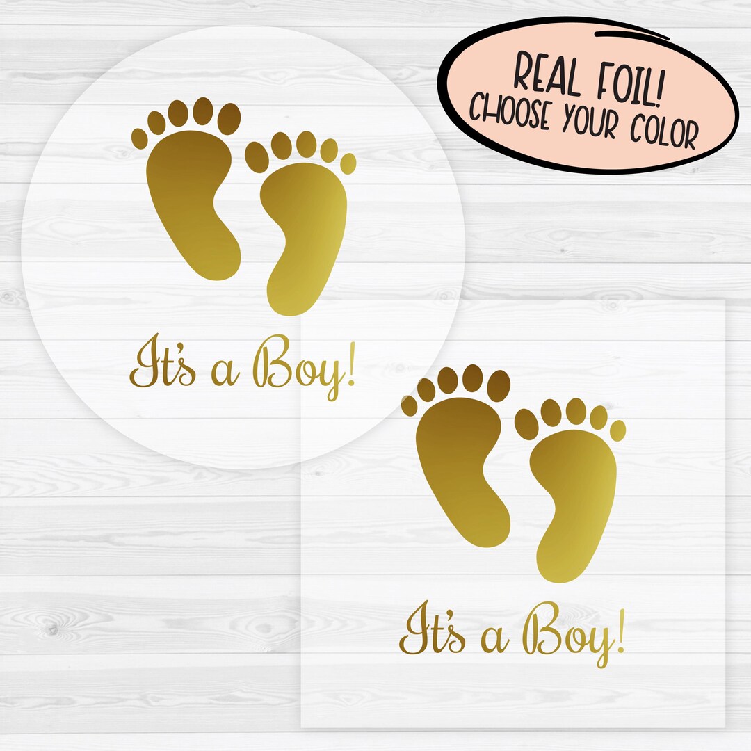It's A Boy Stickers | Baby Shower Stickers | Birth Announcements | Baby ...