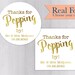 Thanks for Popping By Popcorn Favor Party, Event, Wedding Stickers ...