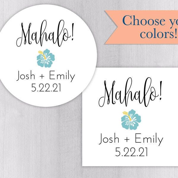Mahalo Stickers - Etsy