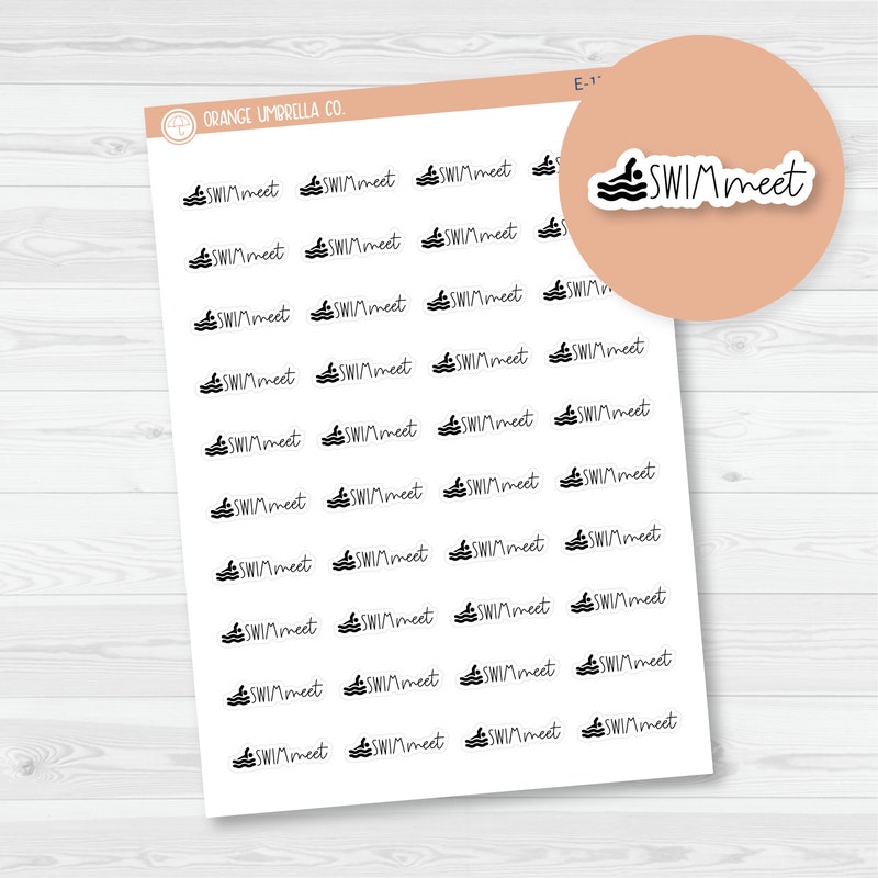 Swim Stickers - Etsy