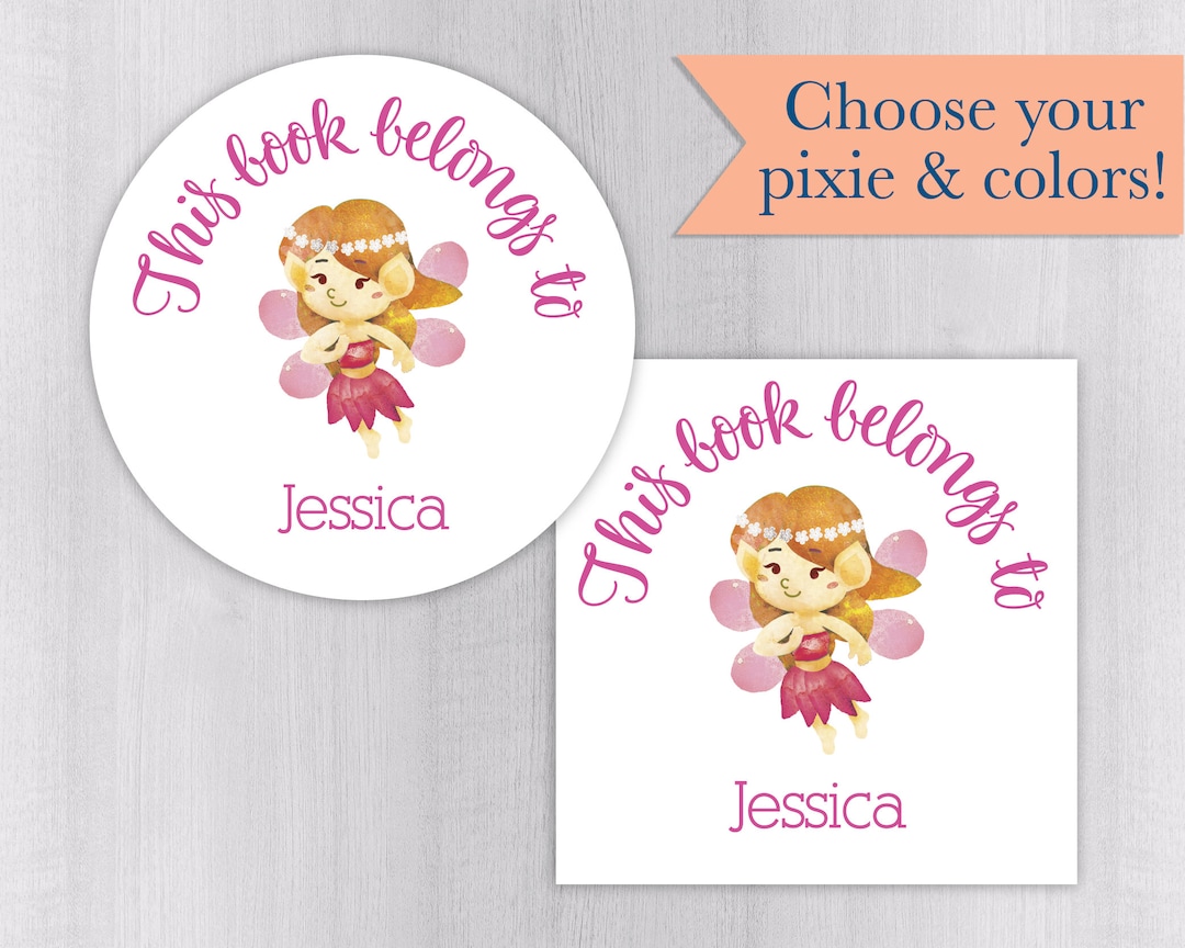 Fairy This Book Belongs to Stickers, From the Library of Stickers ...