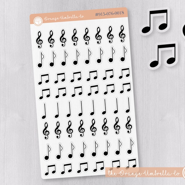 Musical Symbols Stickers - Etsy