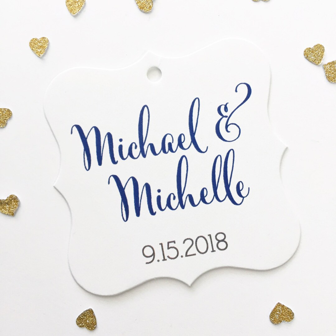 Custom Wedding Tags, Custom Wedding Hang Tags, Custom Wedding Favor ...