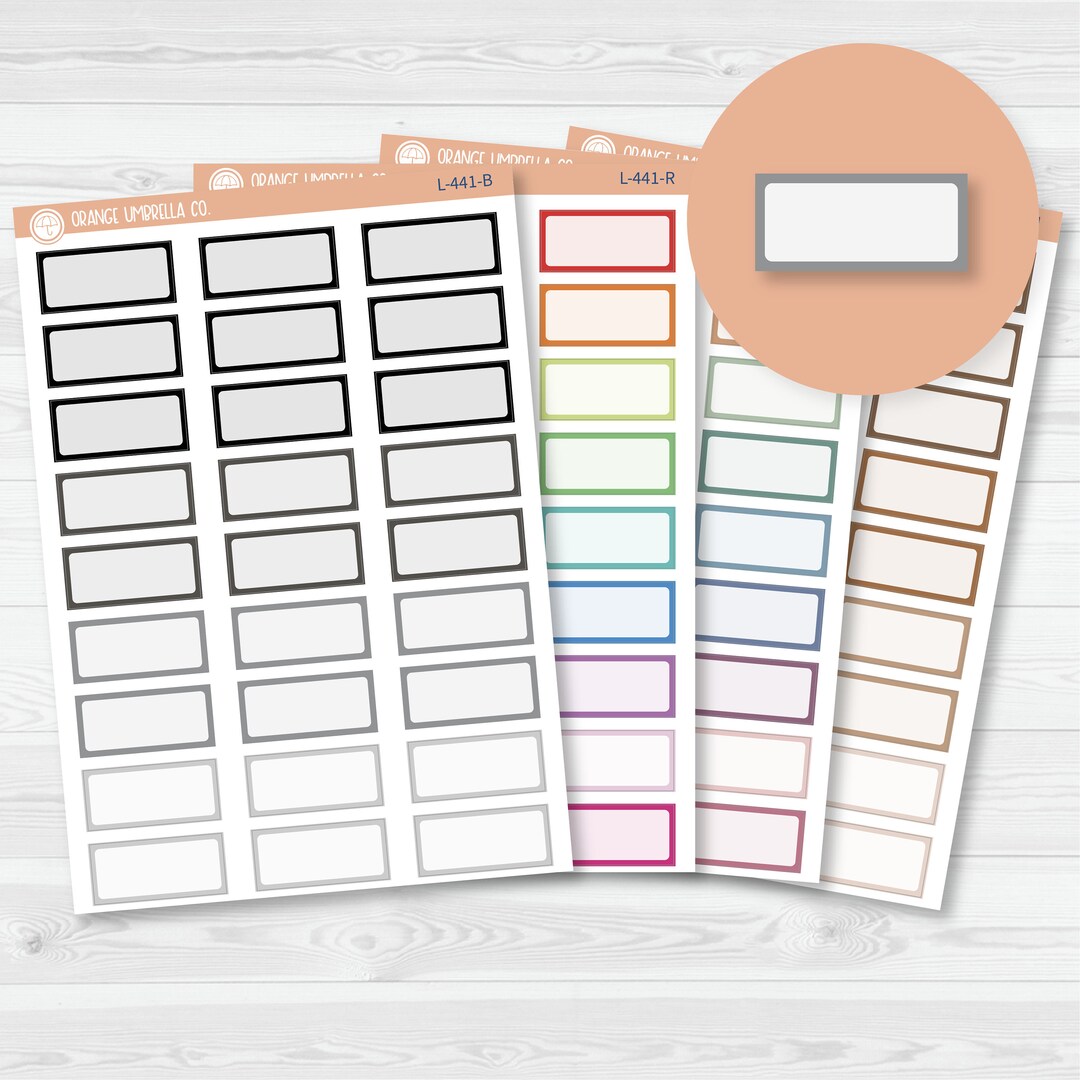 Hobonichi One Third Box Basic Planner Stickers | L-441 - Etsy