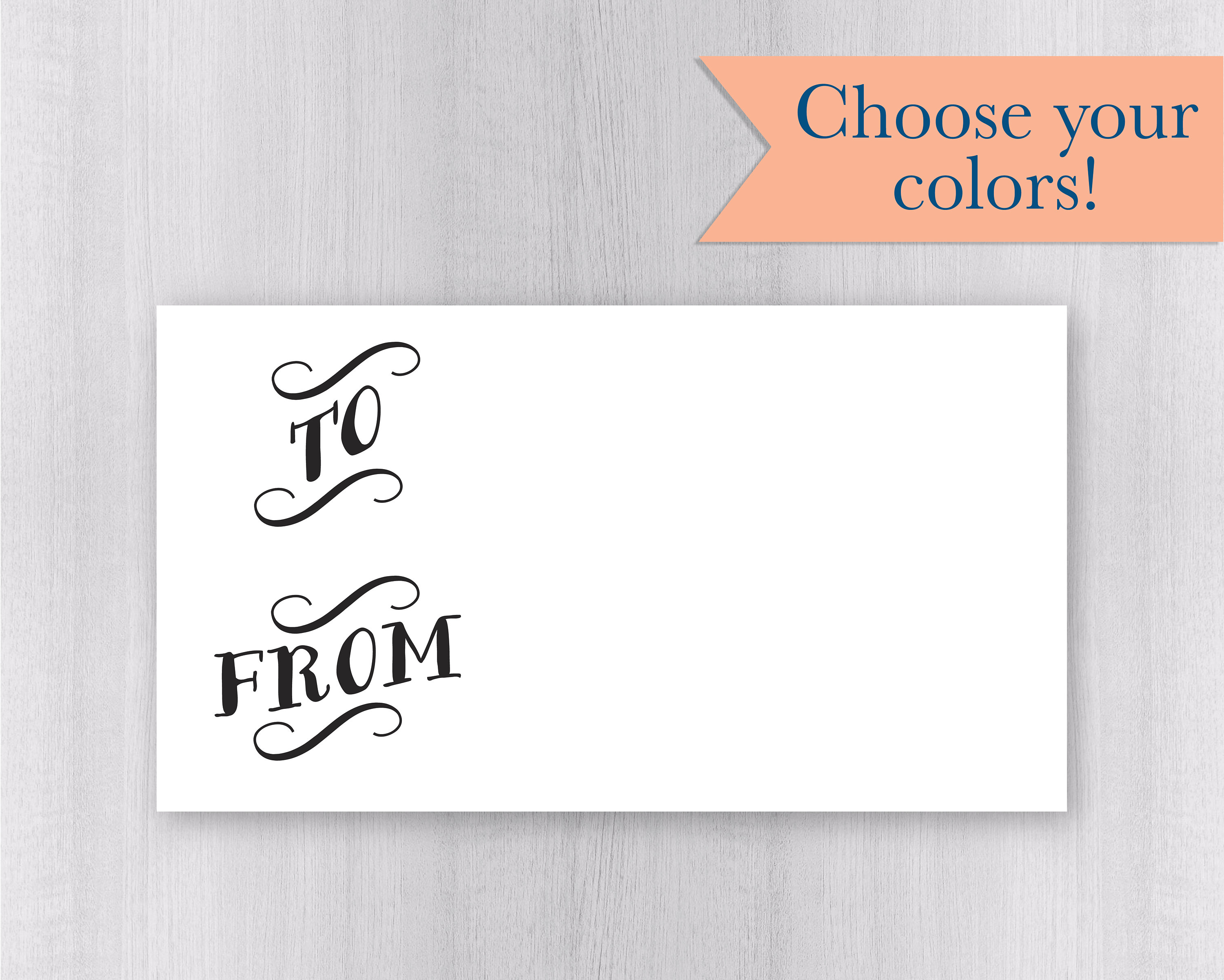 To and From Gift Tag Stickers Package Stickers Gift Wrapping - Etsy