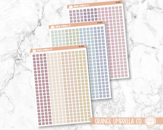 Single Individual Checkbox Planner Stickers Square Check Box - Etsy