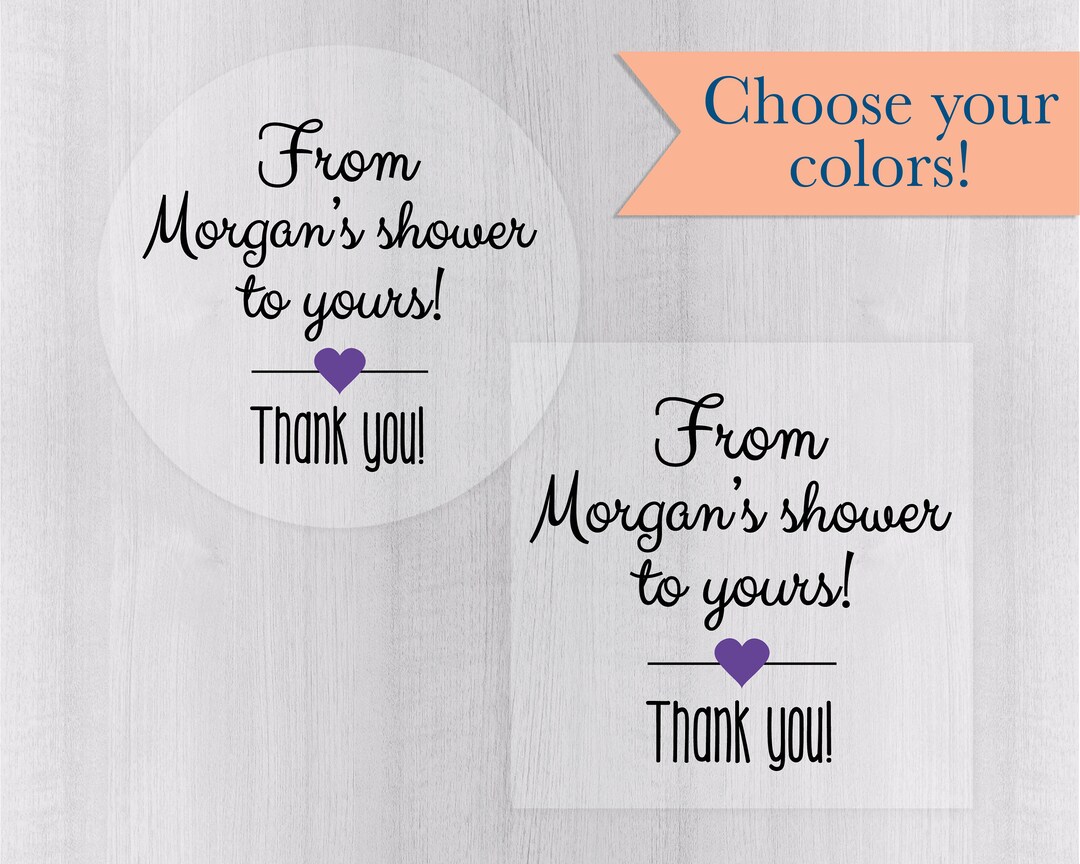 Shower Stickers, From My Shower to Yours, Clear Transparent Shower ...