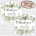 Thank You Wedding Stickers, Thank You Labels for Favors, Bridal Shower ...