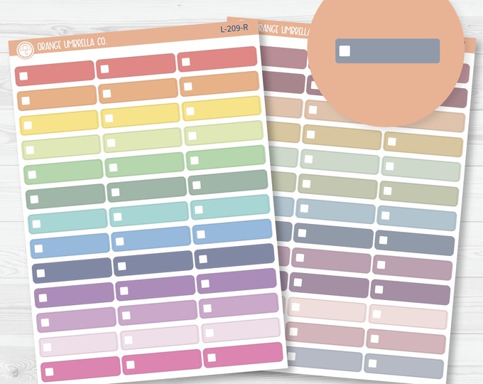 GT005 Foiled Check Box List Sticker. Check Box Sticker, List Label ...