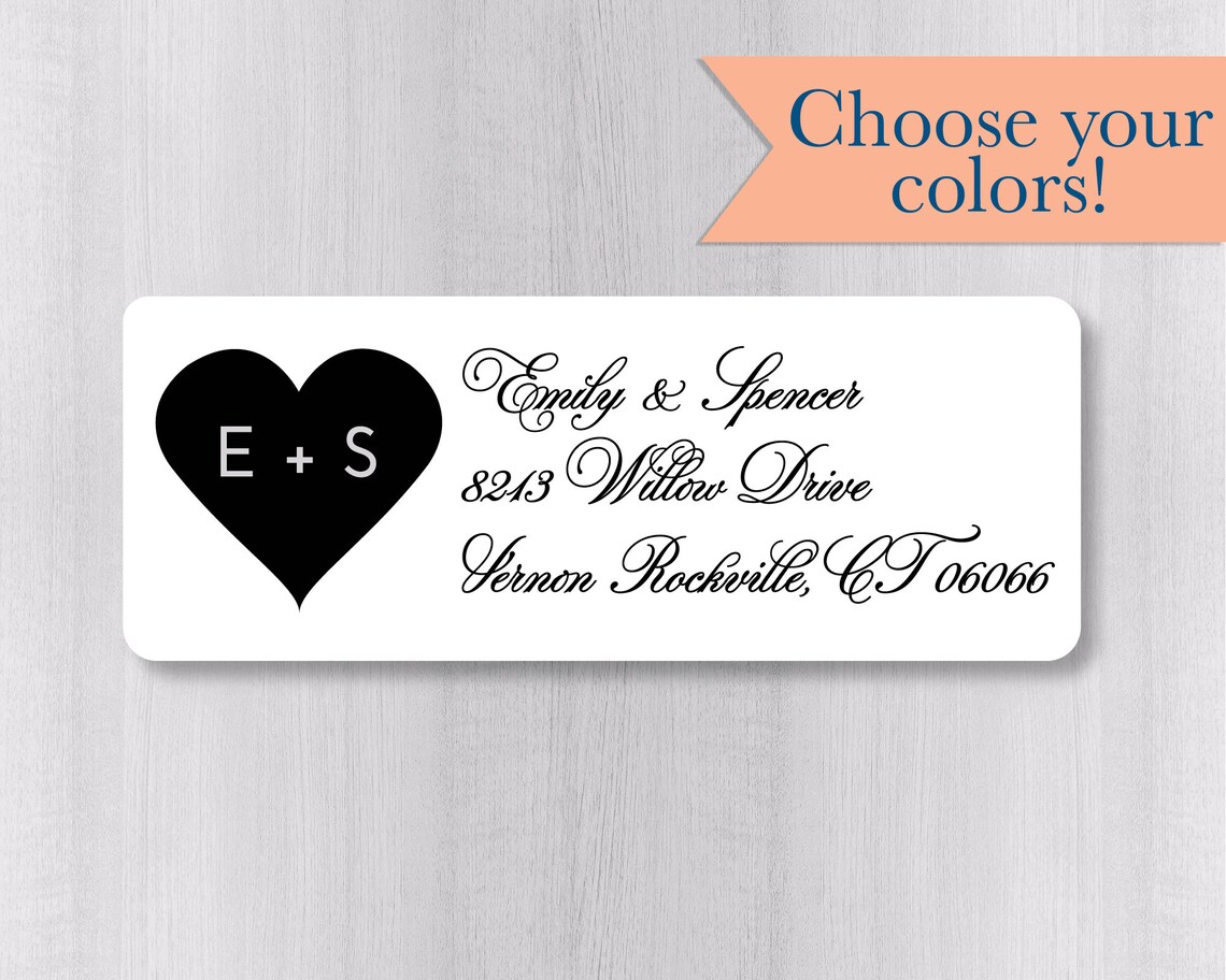 Wedding Invitation Return Address Labels Wedding Stickers - Etsy