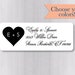 Wedding Invitation Return Address Labels Wedding Stickers | Etsy