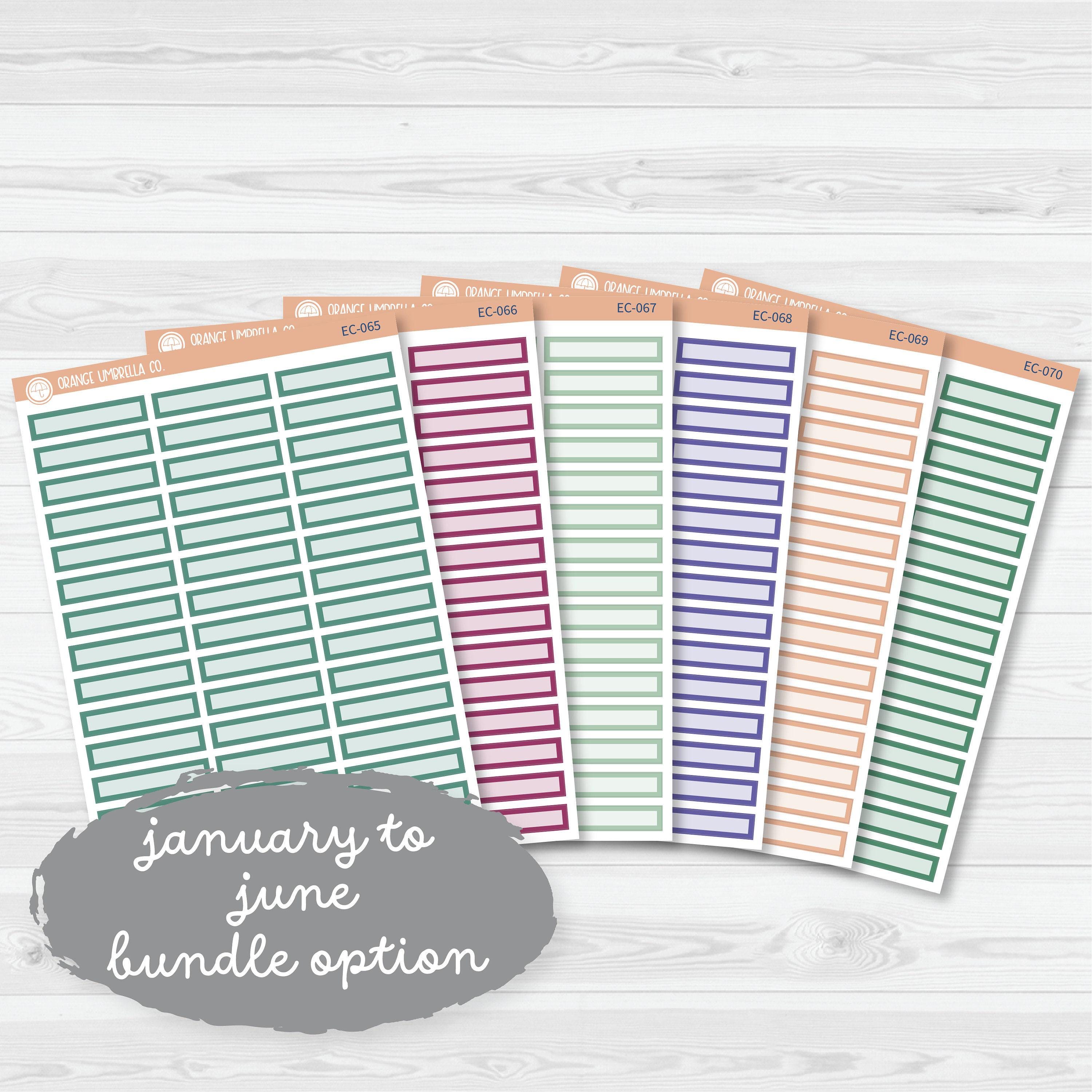 CLEARANCE | Skinny Label Planner Stickers | Erin Condren Evolve Palette ...