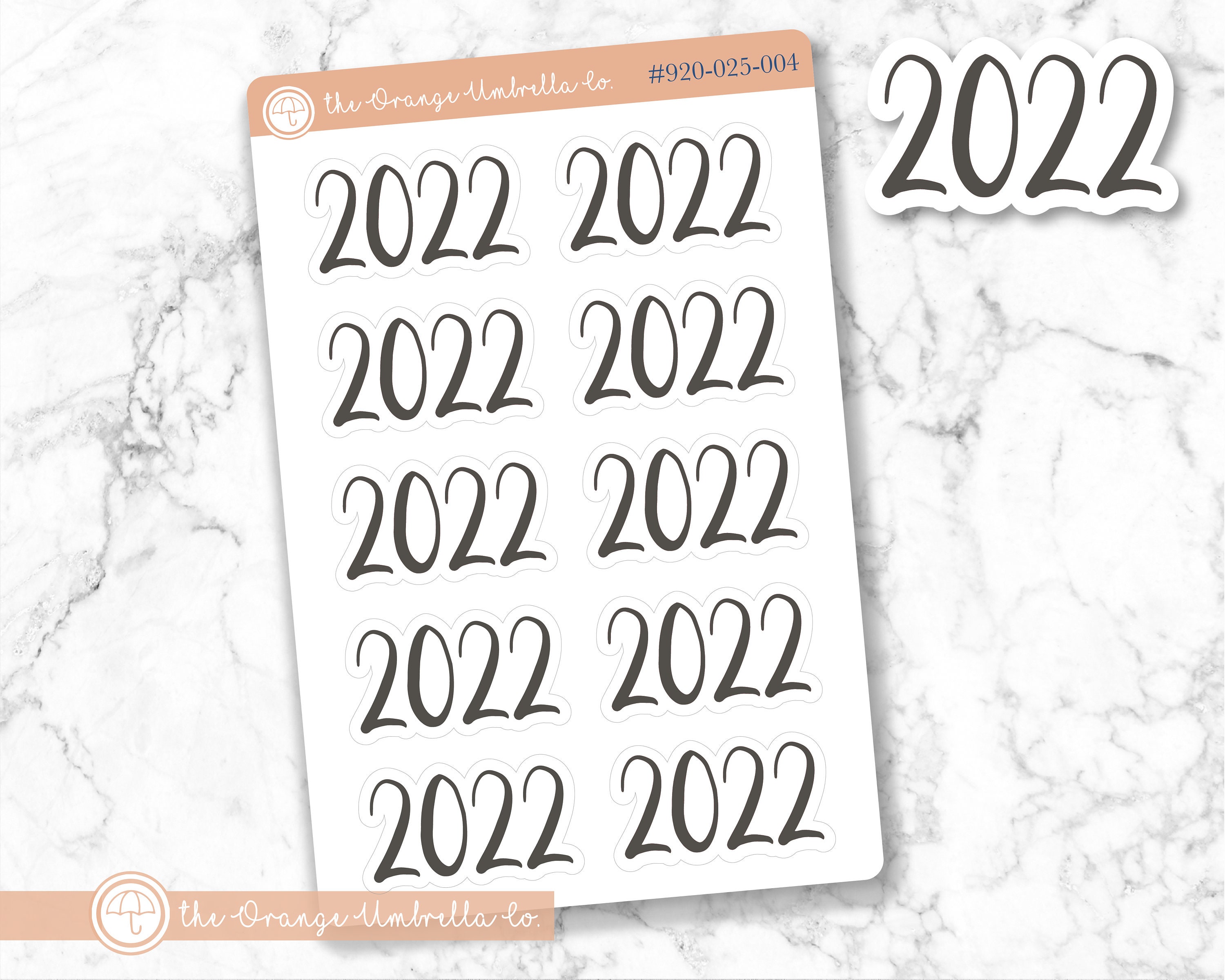 Stickers, Labels & Tags Stickers 2022 Monthly Script Clear Transparent ...