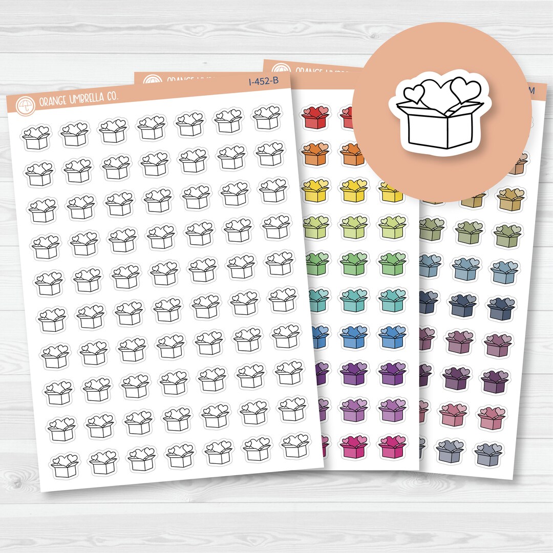 Hand Doodled Happy Mail Box Planner Stickers I-452 - Etsy