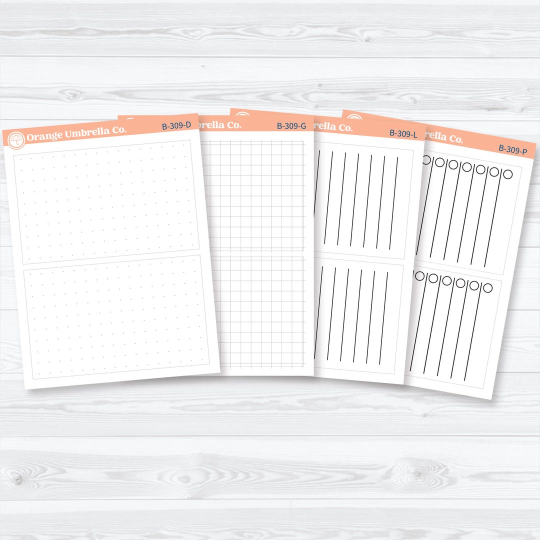 Daily Duo A5 Bottom Box Covers Planner Stickers | B-309 - Etsy