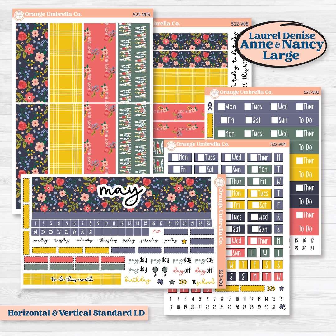 Mother’s Day | Laurel Denise Nancy Large & Anne Large Planner Kit ...