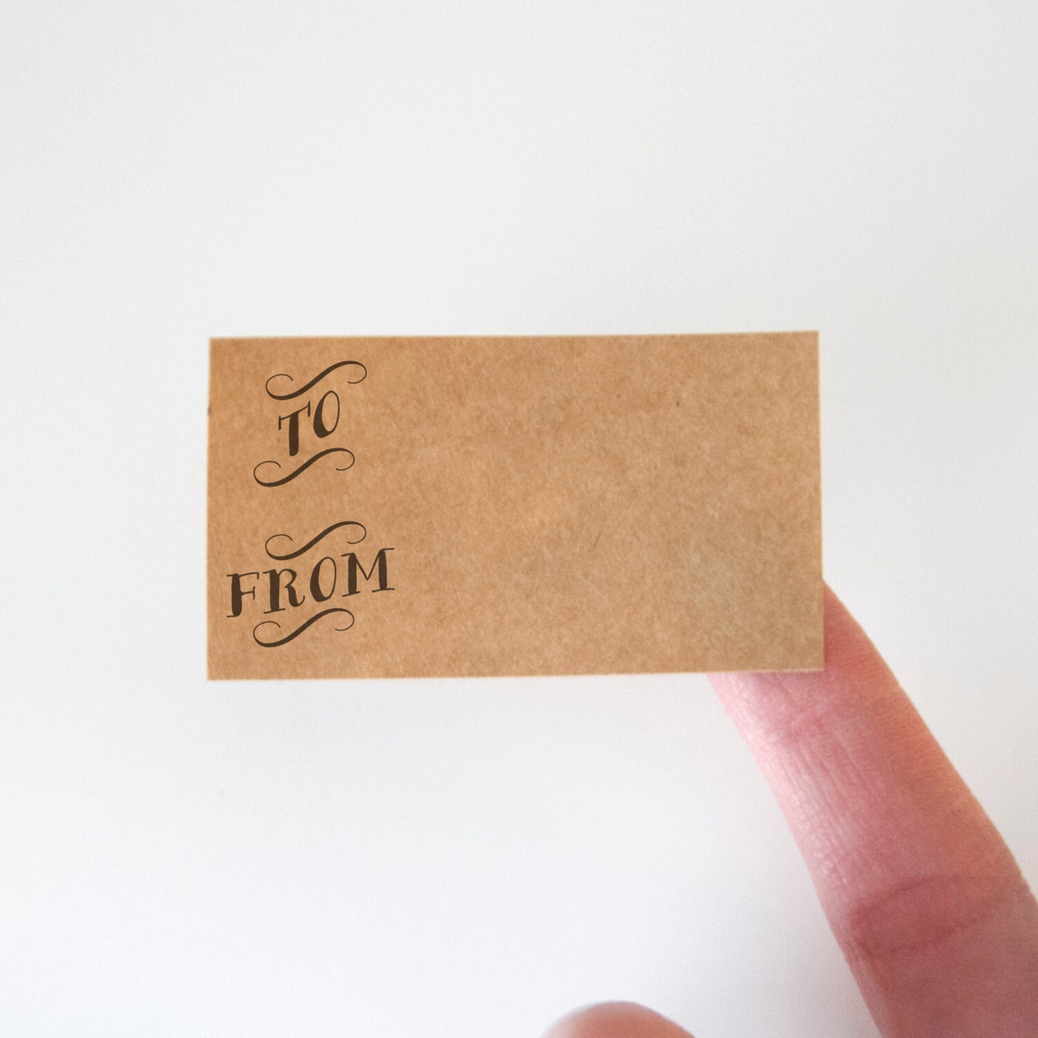 To and From Gift Tag Stickers Christmas Gift Stickers Kraft | Etsy