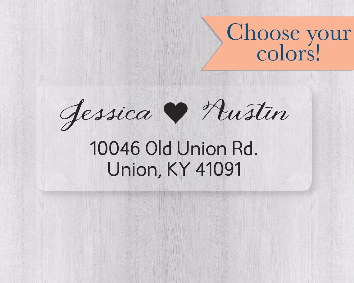 Wedding Invitation Return Address Labels Clear Wedding - Etsy