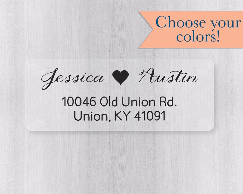 Wedding Invitation Return Address Labels Clear Wedding - Etsy