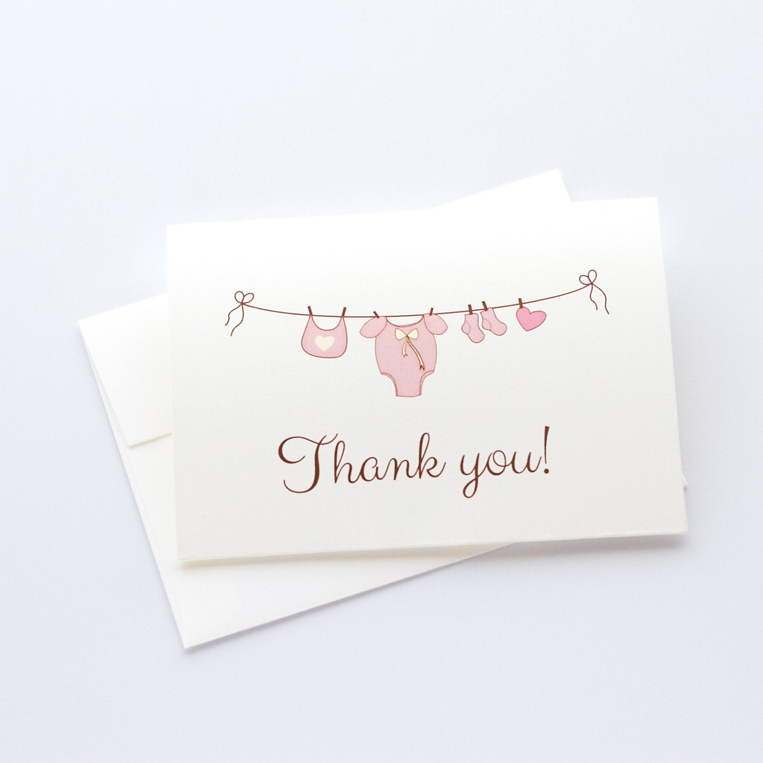 Baby Shower Note Cards 12pk Folded Note Cards Baby Girl - Etsy