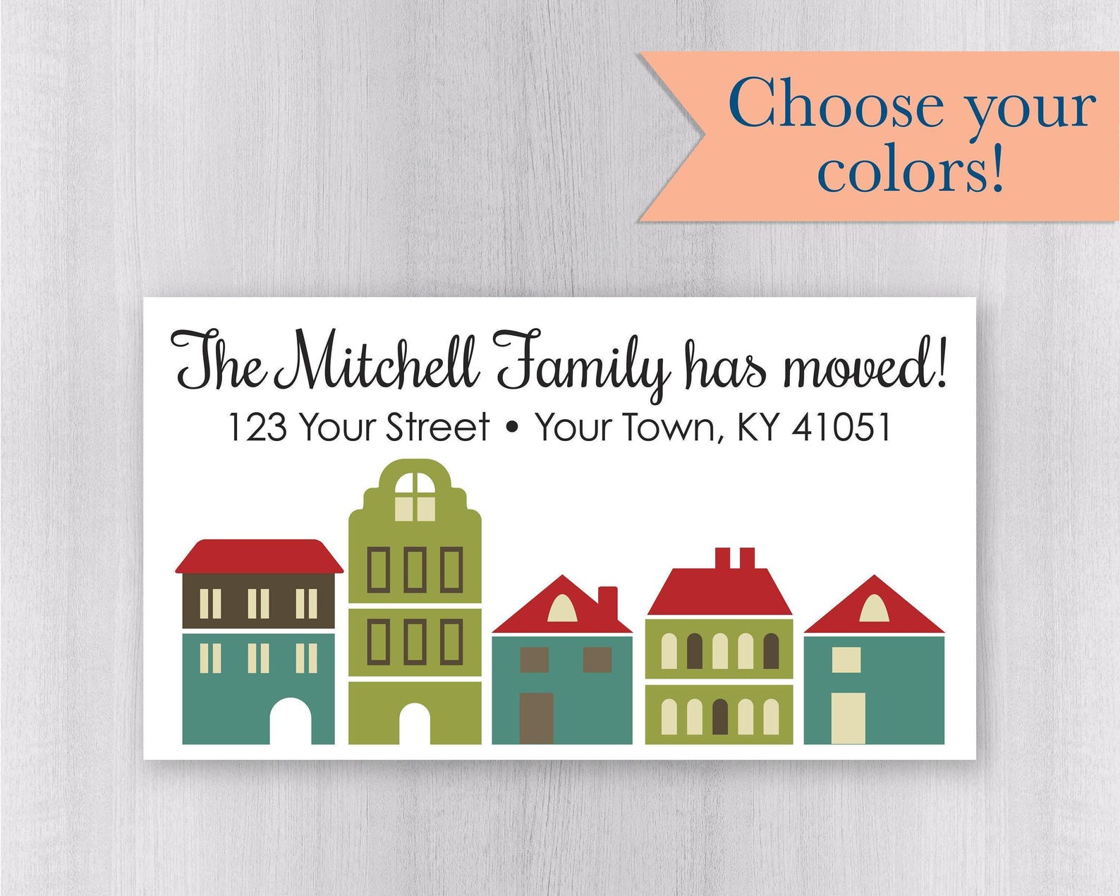 We Have Moved Stickers, We've Moved Address Labels, Return Address ...