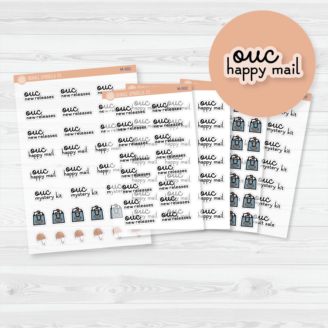 OUC Release Schedule | Mystery Kit | Happy Mail Planner Stickers ...