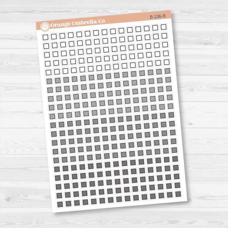 Kit Checklist Squares | Planner Checklist Box Stickers | B-236 - Etsy