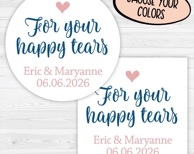 For Your Happy Tears Stickers Happy Tears Labels Tissue Box Label Tears ...