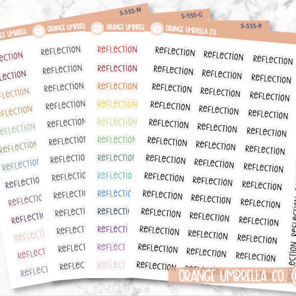 Reflections Stickers - Etsy