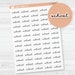 School Related Holiday Mini Script Planner Stickers F16 S-448-B - Etsy