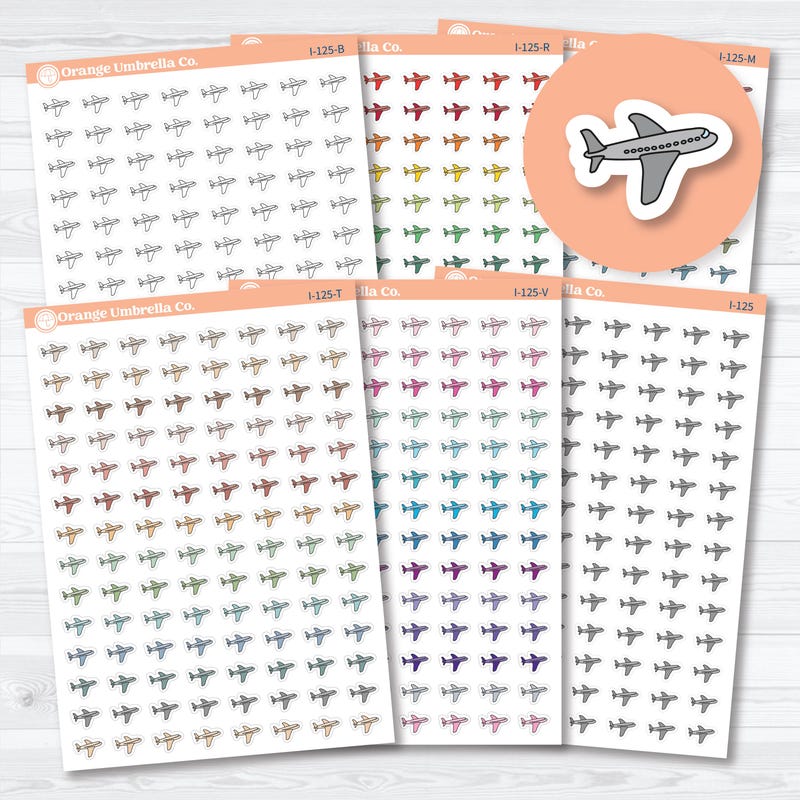 Airplane Stickers - Etsy