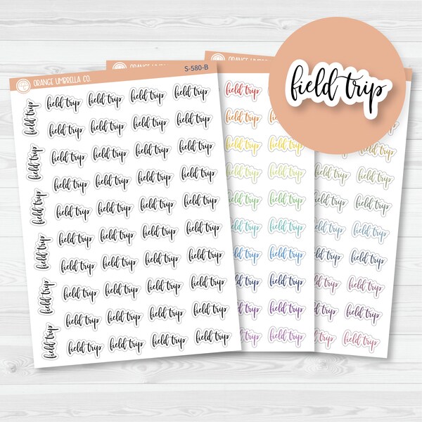Field Trip Stickers - Etsy