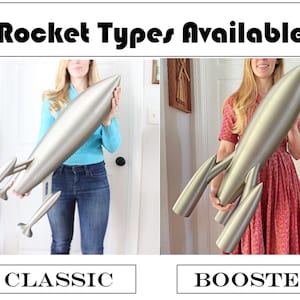 Extra Large Rocket Ship Figurine, Spaceship Figurine, Gifts for Men ...