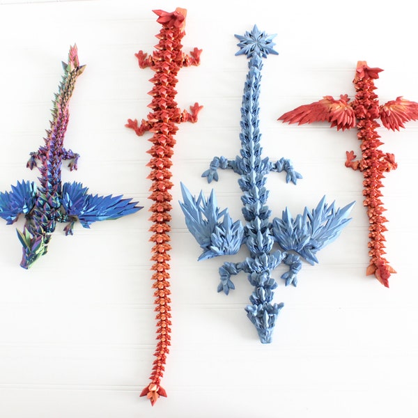 3d Printed Crystalwing Dragon - Etsy