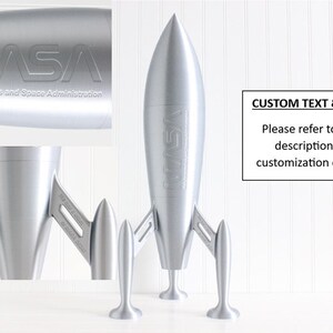 Extra Large Rocket Ship Figurine, Spaceship Figurine, Gifts for Men ...