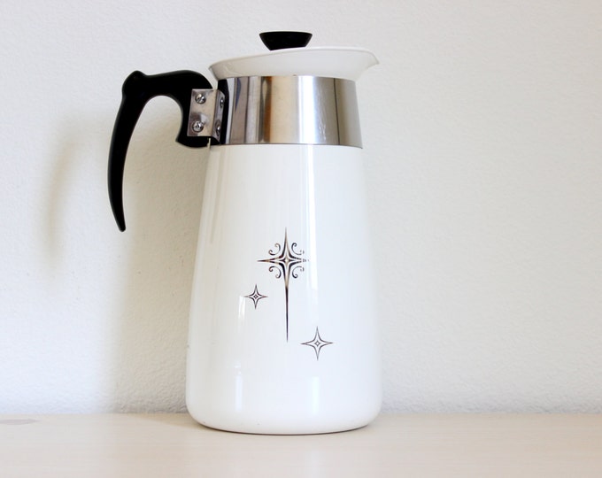 Vintage Corning Ware Starburst Percolator - 8 Cup Coffee Pot - Teapot ...