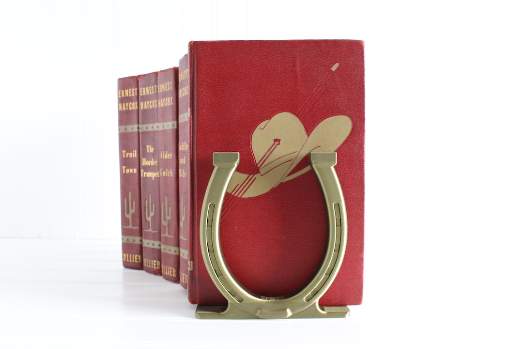 Horseshoe Bookend, 3D Printed Country Western Home Decor, Gifts for ...