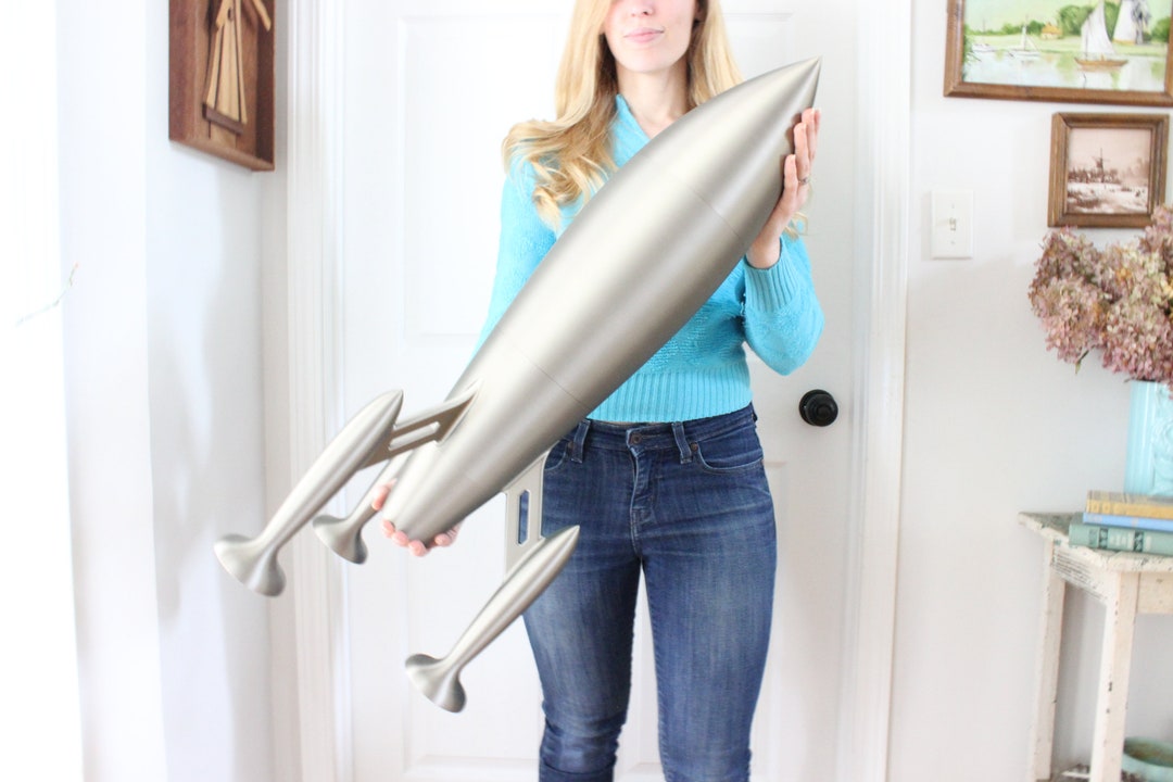 Extra Large Rocket Ship Figurine, Custom Text and Logo, Spaceship ...
